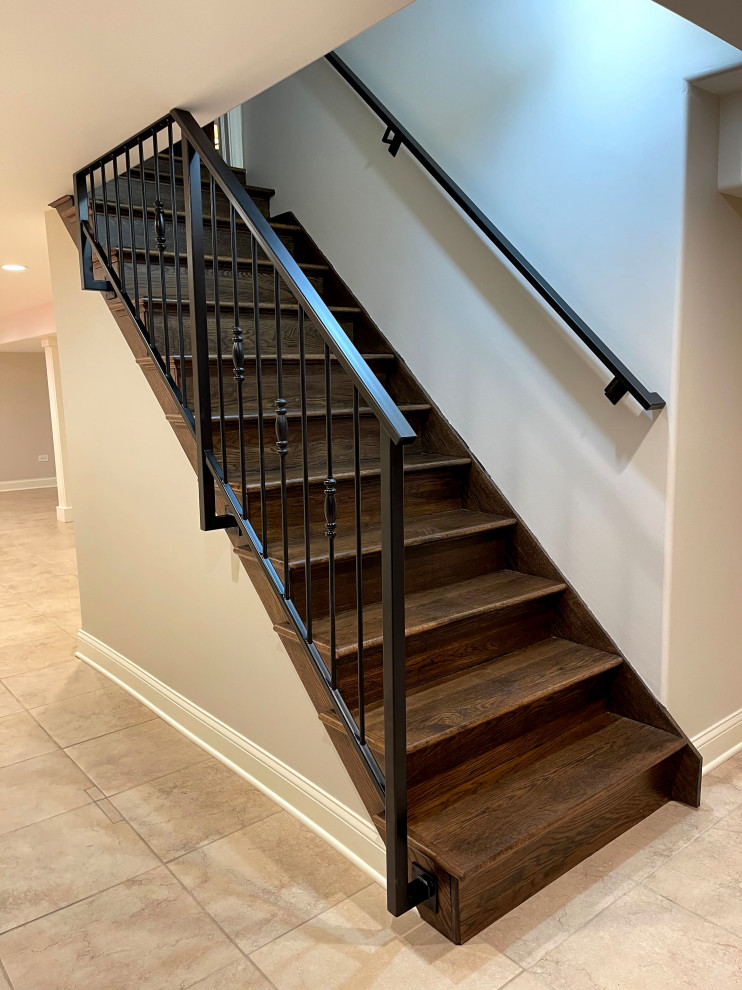 Modern Railing with Decorative Elements - Modern - Staircase - Chicago ...
