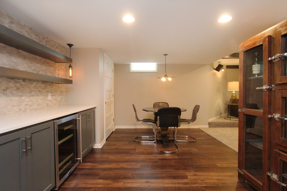 Modern Rustic Lower Level - Modern - Basement - Grand Rapids - by ...