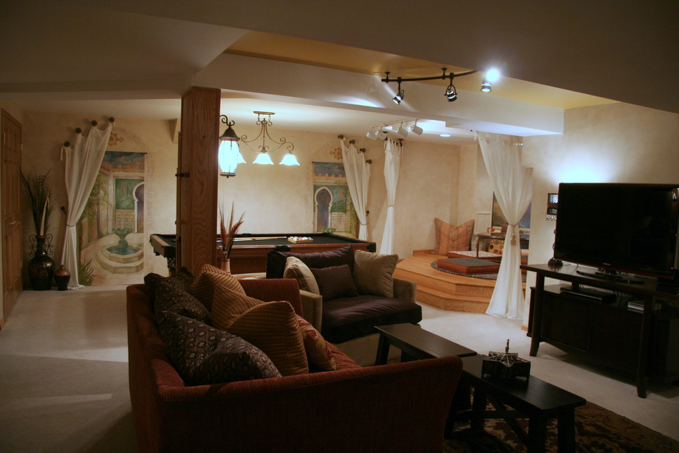 Moroccan Magic - Mediterranean - Basement - Chicago - by Design By ...