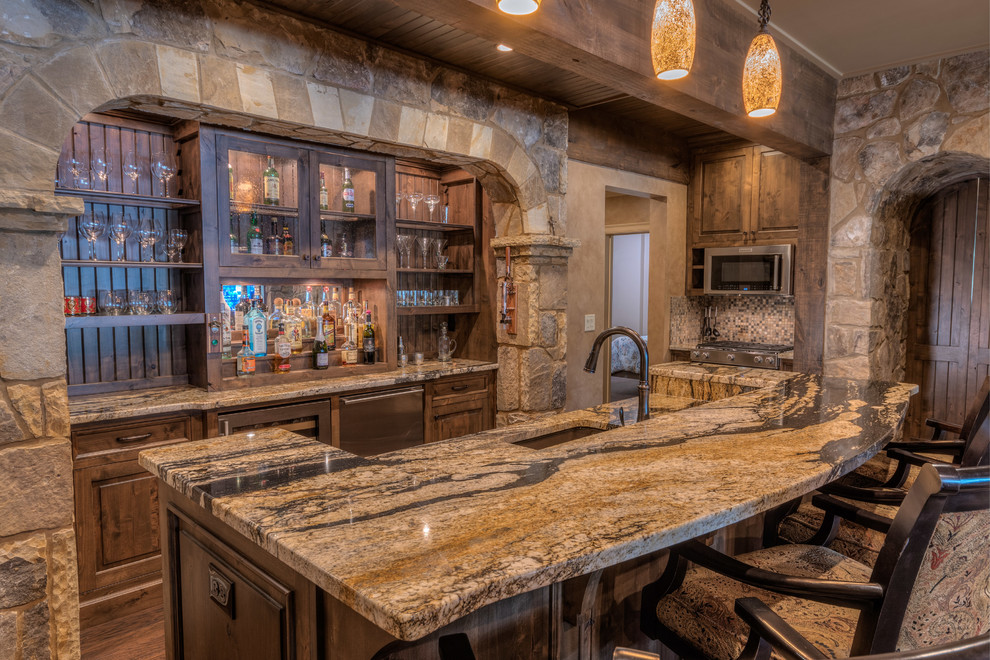 "Mountain Lodge" basement - Rustic - Basement - Atlanta - by Studio ...