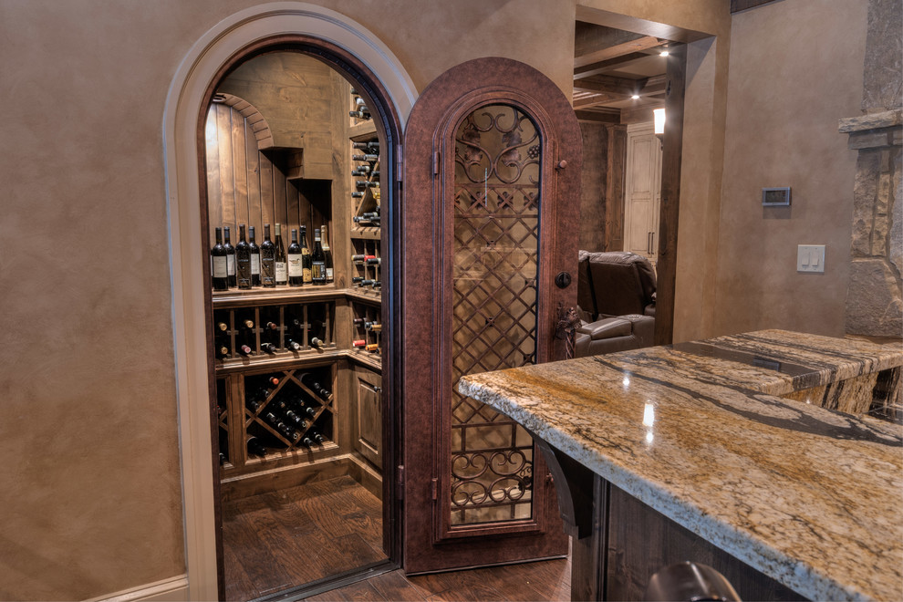 "Mountain Lodge" basement - Rustic - Wine Cellar - Atlanta - by Studio ...