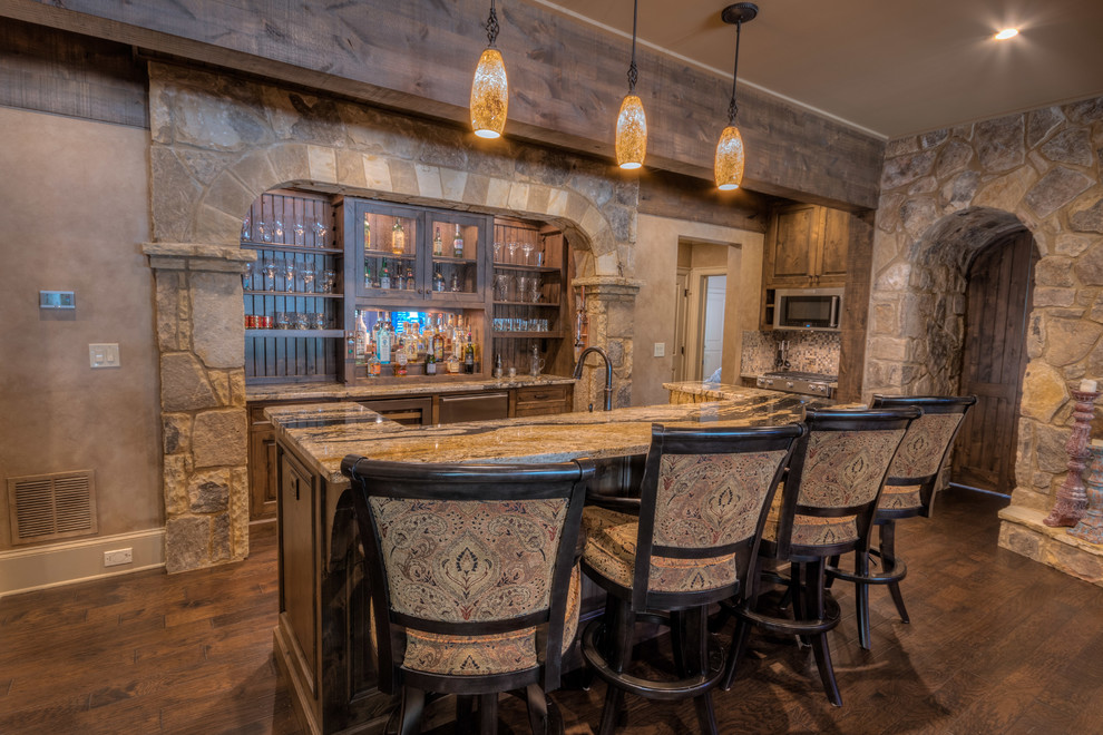 "Mountain Lodge" basement - Rustic - Basement - Atlanta - by Studio ...