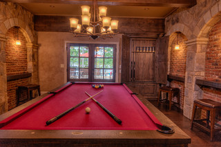 "Mountain Lodge" basement - Rustic - Basement - Atlanta - by Studio ...