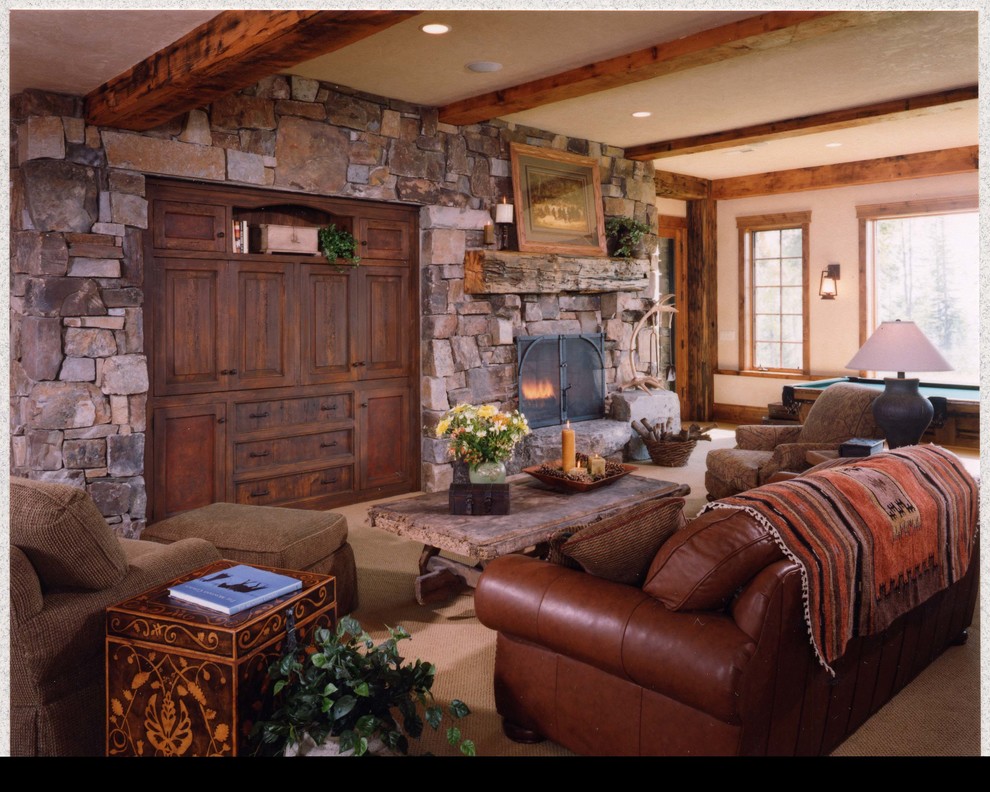 Mountain Lodge - Rustic - Basement - Denver - by TKP Architects | Houzz