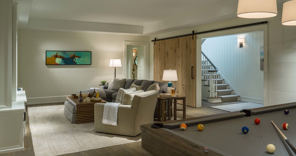 Nantucket - Beach Style - Basement - Boston - by Pinney Designs | Houzz
