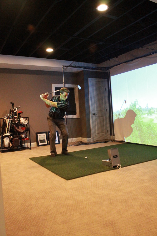 Naperville Basement Project - Contemporary - Basement - Chicago - by ...