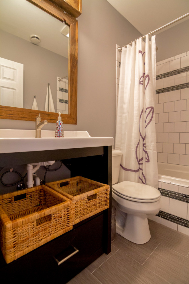 Naperville Custom Basement 2 - Contemporary - Basement - Chicago - by ...