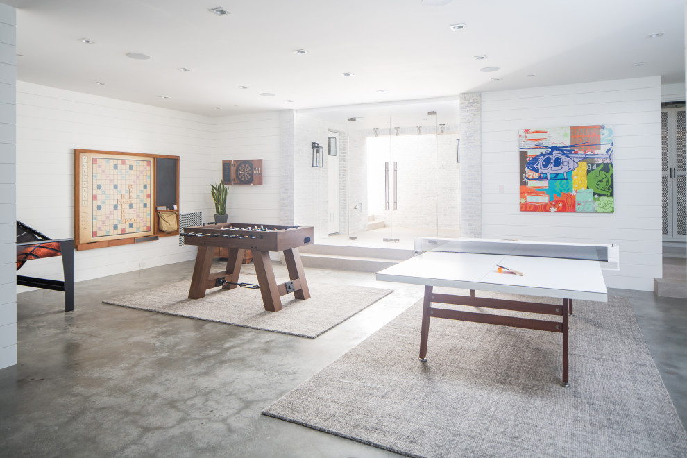 Newport Waterfront - Beach Style - Basement - Orange County - by ...