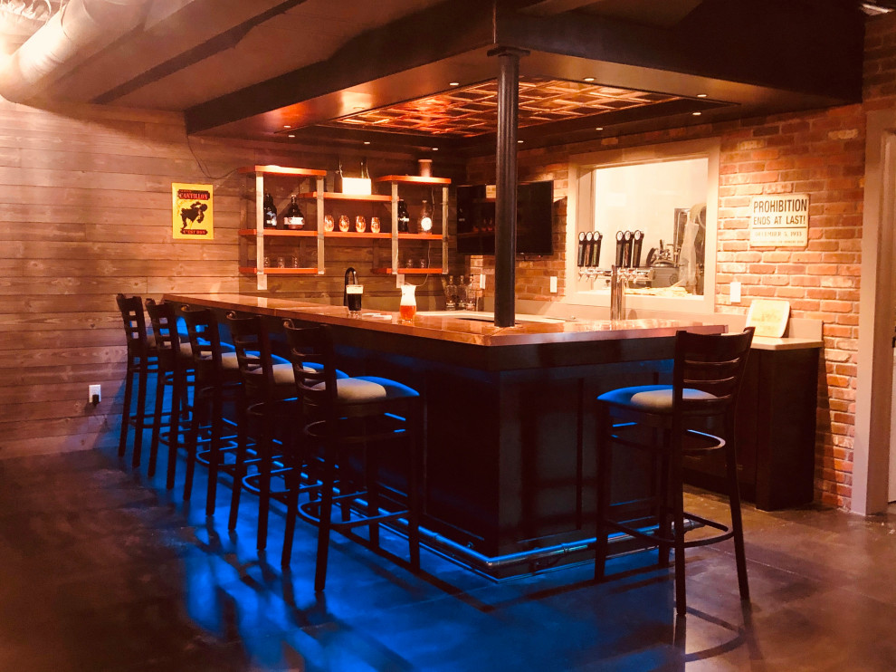 North Ann Arbor Basement Remodel: Home Brewpub - Transitional ...