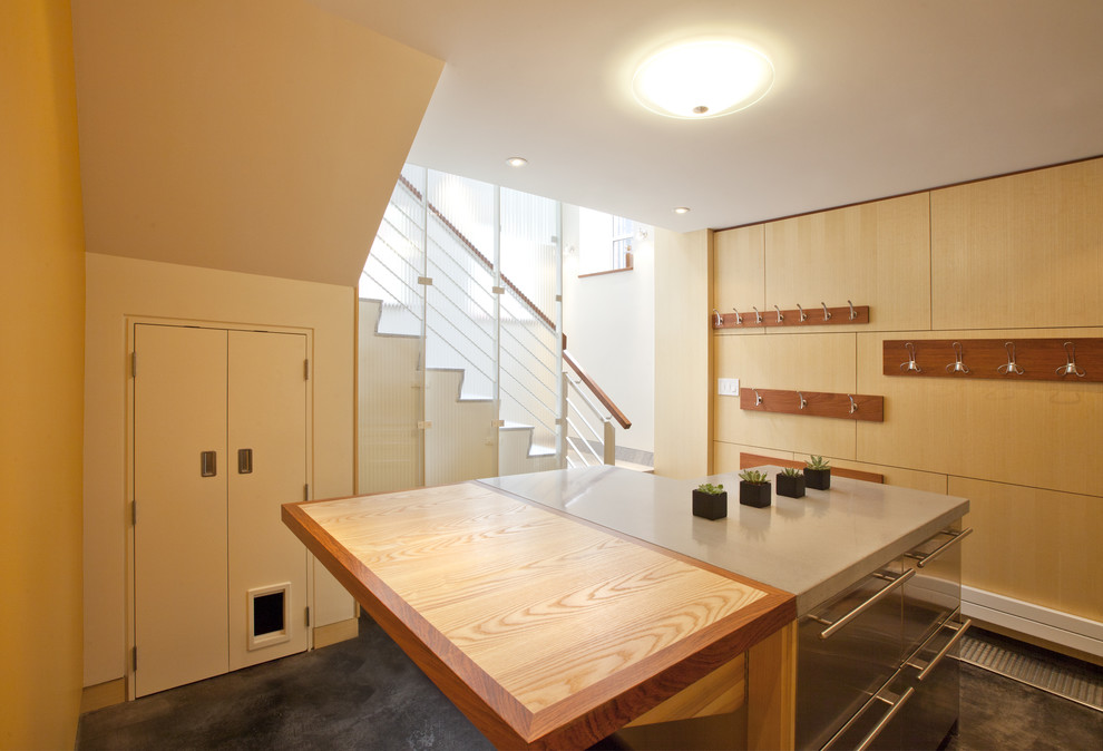 North End Townhouse Mudroom - Modern - Basement - Boston - by LDa ...