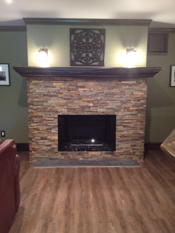 North Haledon Gas Fireplaces - Traditional - Basement - New York - by ...