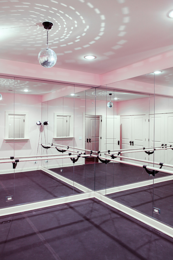 Northbrook Basement Dance Room - Eclectic - Basement - Chicago - by BDS ...