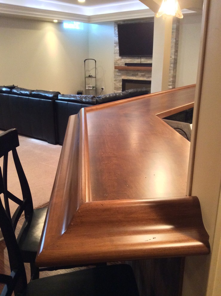 Novi Traditional Finished Basements - Traditional - Basement - Detroit ...