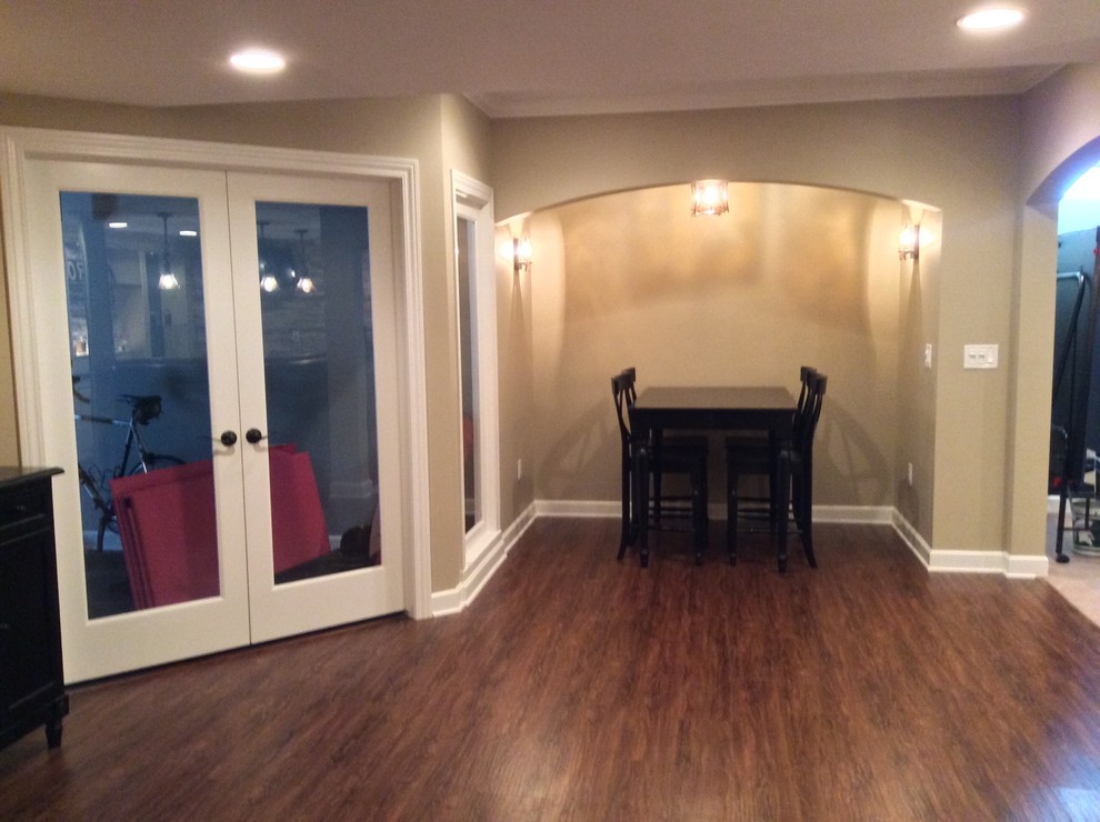 Novi Traditional Finished Basements - Traditional - Basement - Detroit ...