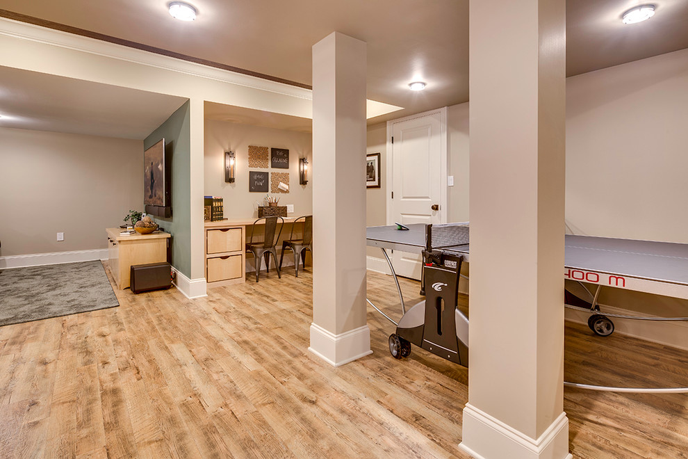 Old & New - Rustic - Basement - Baltimore - by Gramophone | Houzz
