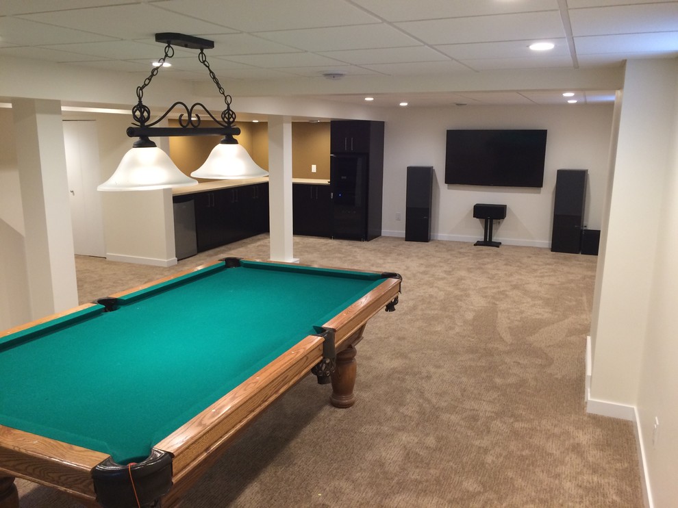 Old home basement development - Contemporary - Basement - Other - by ...