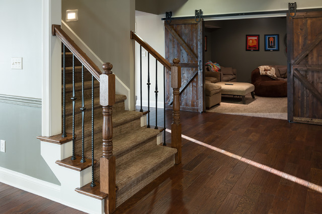 Old World Basement - Rustic - Basement - Indianapolis - by Worthington ...