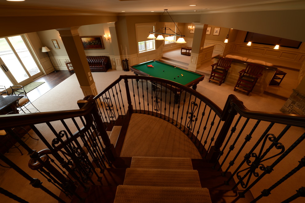 Oldfield - Traditional - Basement - Indianapolis - by Homes by Design ...