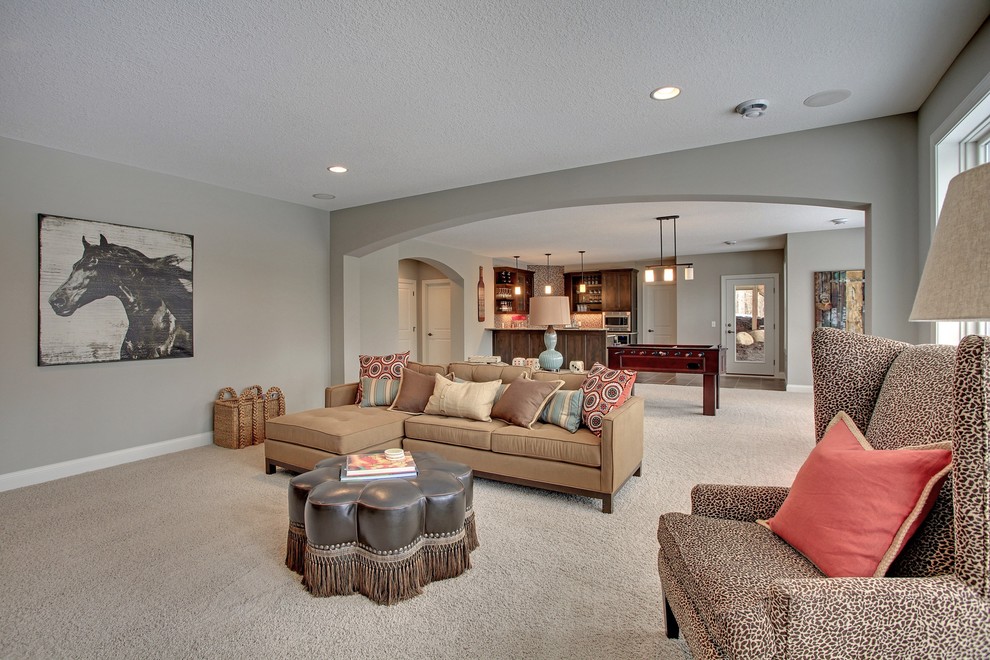 Open Basement – Discover Crossing – Model Home - Transitional ...