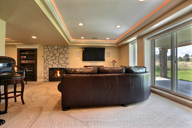 Open Basement in Centennial, CO! - Contemporary - Basement - Denver ...
