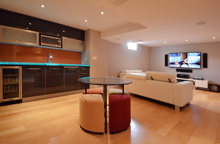 Open Concept Basement Ideas - Contemporary - Basement - Toronto - by ...