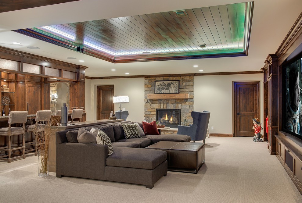 Orono Lake Cottage - Beach Style - Basement - Minneapolis - by ...