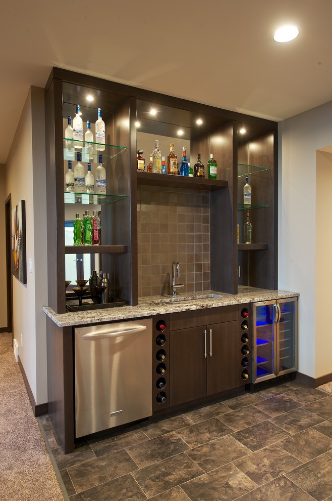 Paradigm Custom Homes Show Home - Contemporary - Home Bar - Other - by ...