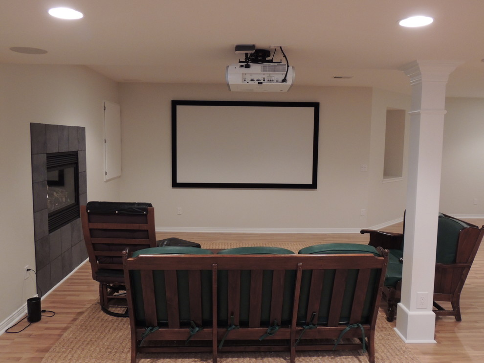 Pearsons basement finish - Traditional - Basement - Detroit - by Wright ...