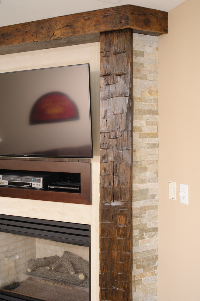 Plymouth Custom Reclaimed Wood Bar Design - Rustic - Basement - Detroit ...