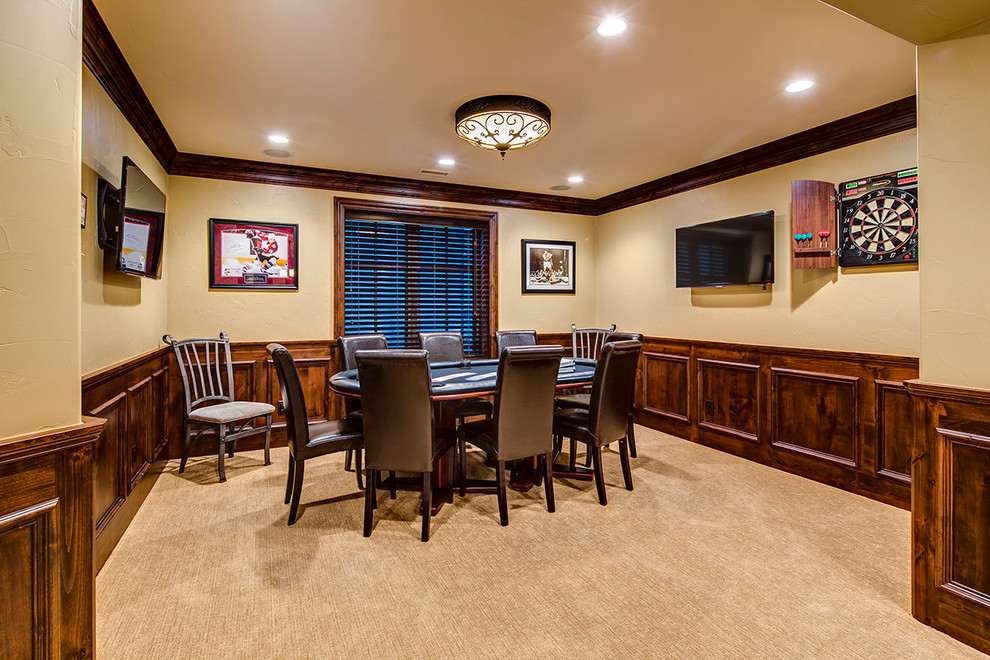 Poker Room - Traditional - Basement - Denver - by Masterpiece Custom ...