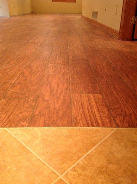 Porcelain Floor Tile - Simulated Wood Flooring - Basement - Other - by ...