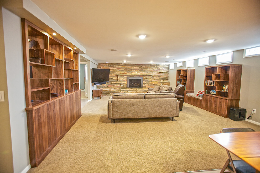 Project 3288-1 St. Anthony Minneapolis Mid-Century Modern Basement ...