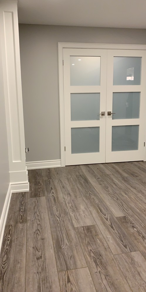 Project #65 - Basement Painting & Trim Installation - Modern - Basement ...