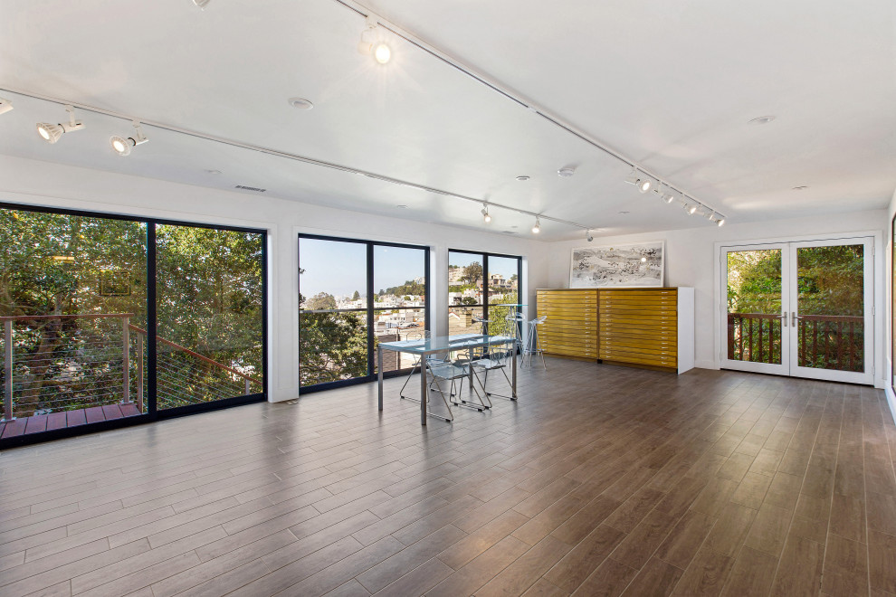 Another view of the artist's studio - Modern - Basement - San Francisco ...