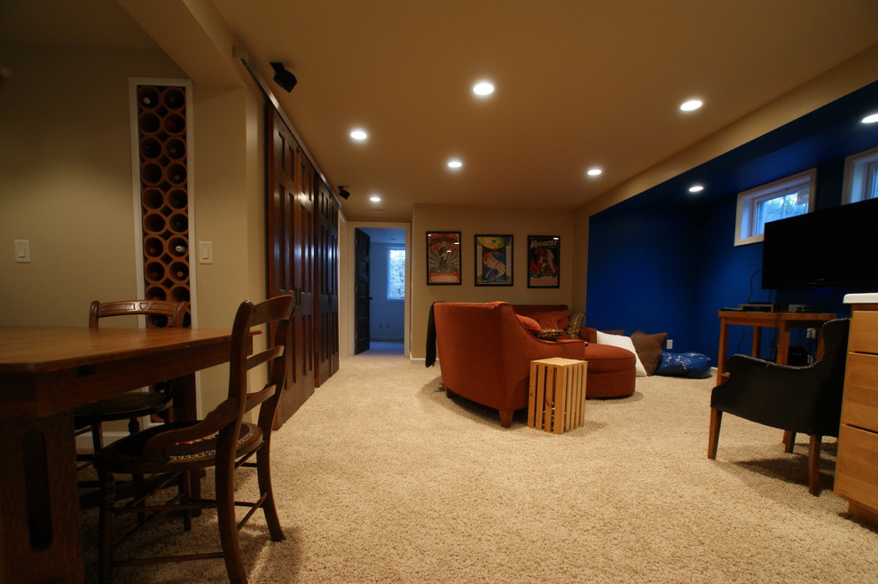Reclaimed Basement Project - Contemporary - Basement - Chicago - by A ...