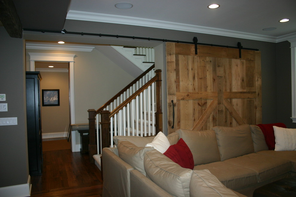 Reclaimed Wood Projects - Rustic - Basement - Chicago - by Trinity Home ...