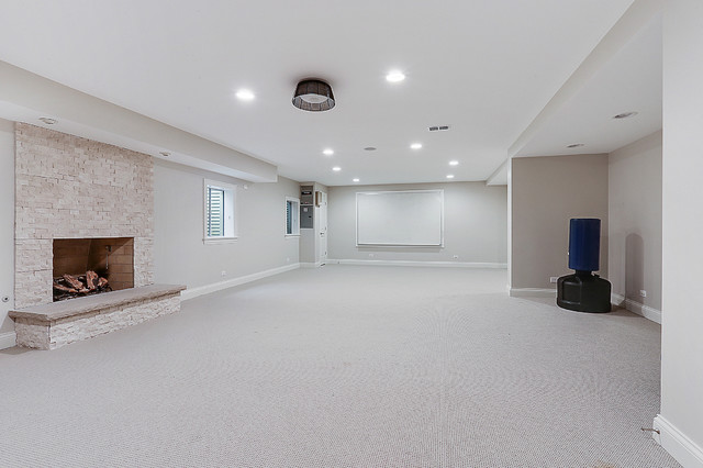 Ridgewood Renovation - Transitional - Basement - Chicago - by A. Perry ...