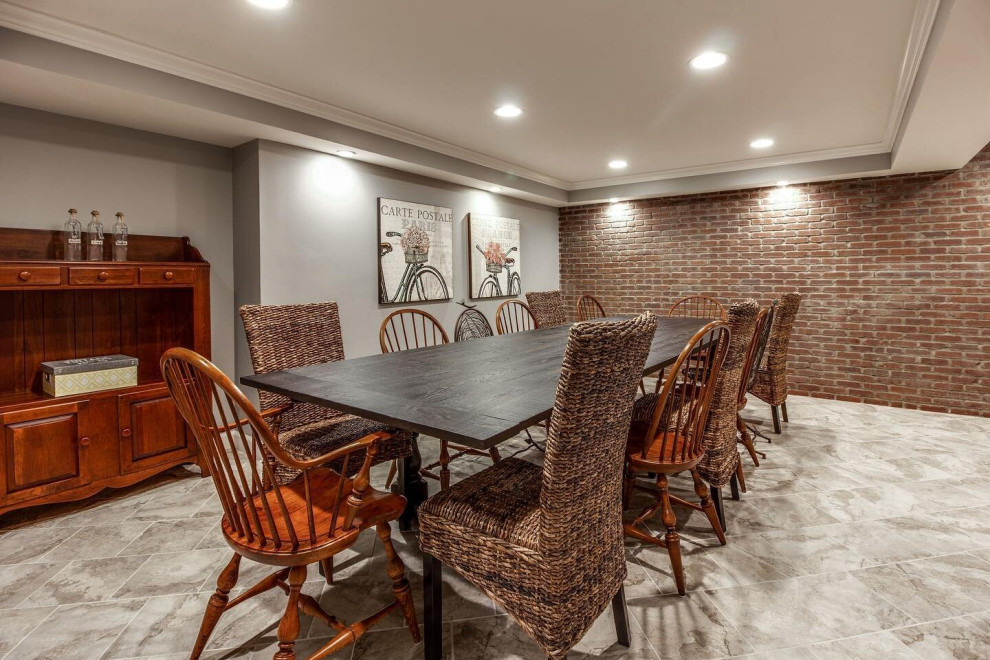 Rochester Hills Basement Remodel - Craftsman - Basement - Detroit - by ...