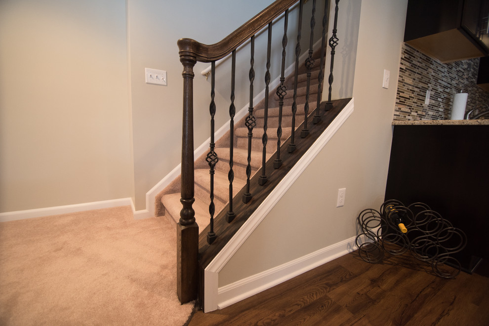 Rochester/Oakland Township Basement Staircase Railing - Traditional ...