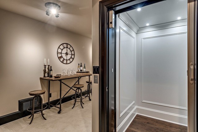 Rumson Luxury Estate Basement Elevator - Traditional - Basement - New ...