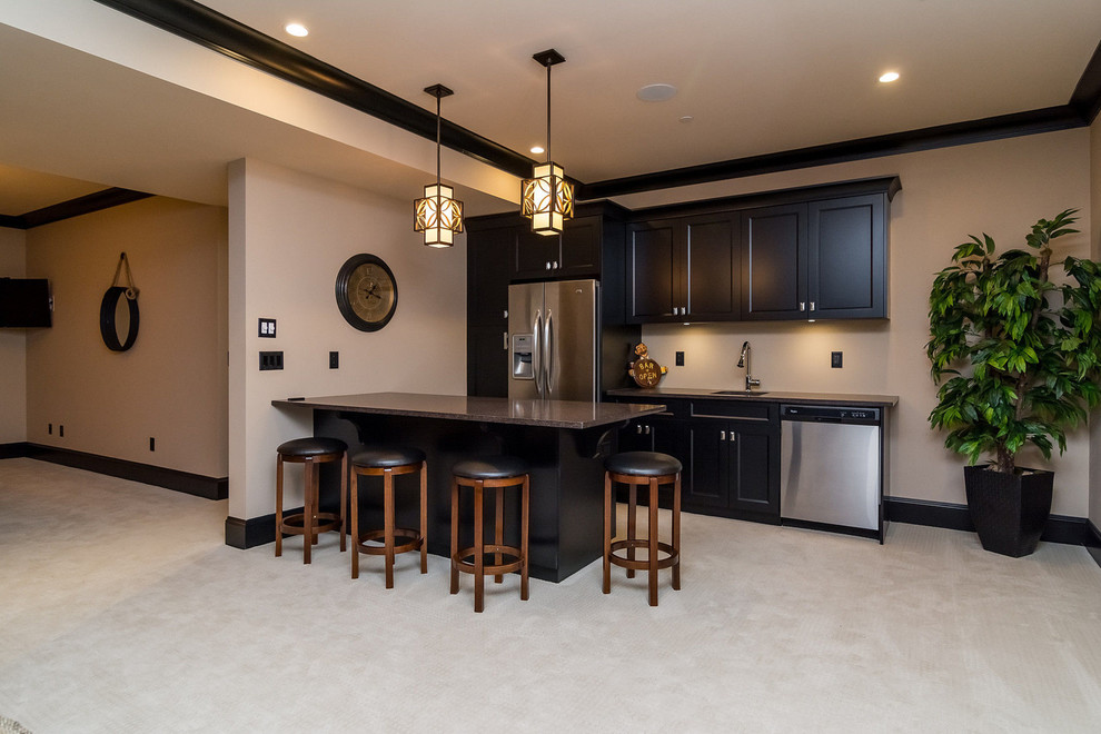 Rumson Luxury Estate Finished basement - Traditional - Basement - New ...