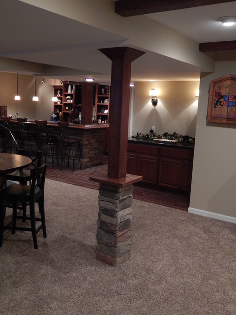 Rustic Basement Rustic Basement Detroit By Advanced Renovations