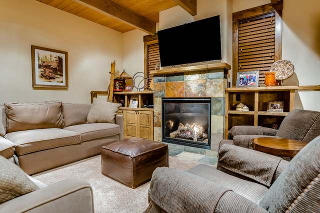 Rustic Cabin - Rustic - Basement - Portland - by Melanie Gaither ...
