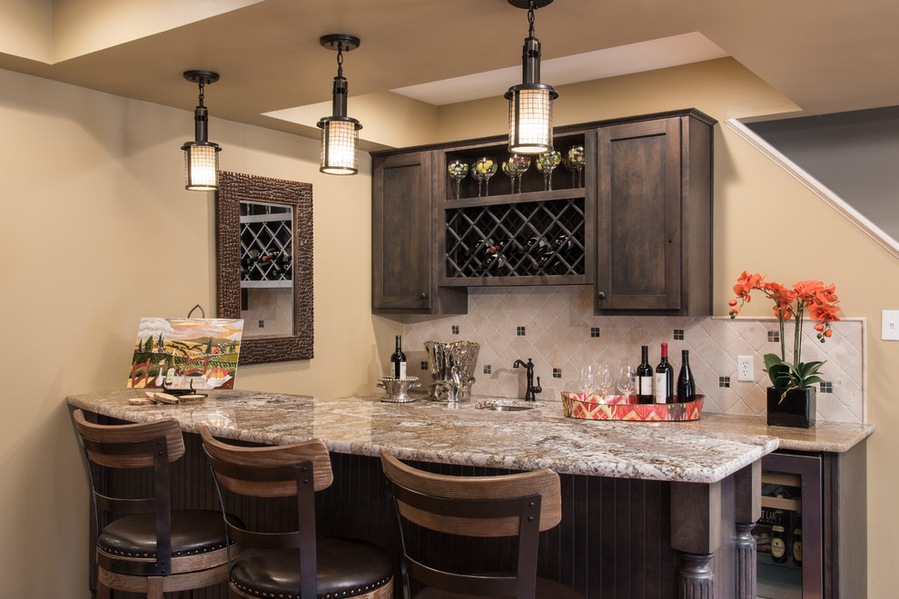 Rustic Lower Level Retreat - Rustic - Home Bar - St Louis - by MJM ...