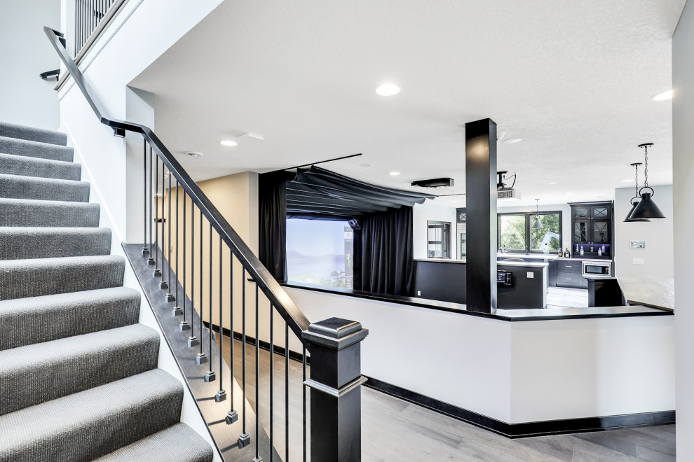 Rustic Modern Home - Modern - Basement - Minneapolis - by Custom One ...