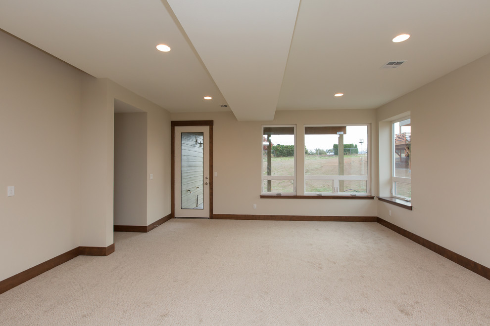 Ryan Lane Custom Home, Hood River Oregon - Modern - Basement - Portland ...