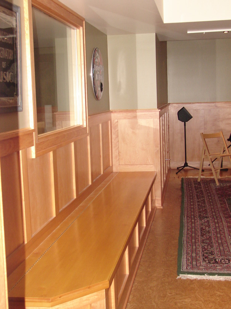 Saratoga Music Studio/Home Theatre - Traditional - Basement - Boston ...
