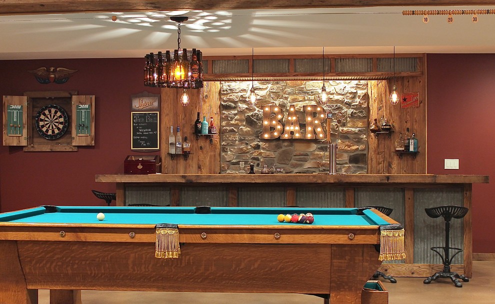 Saylorsburg Basement - Rustic - Basement - Philadelphia - by Lehigh ...