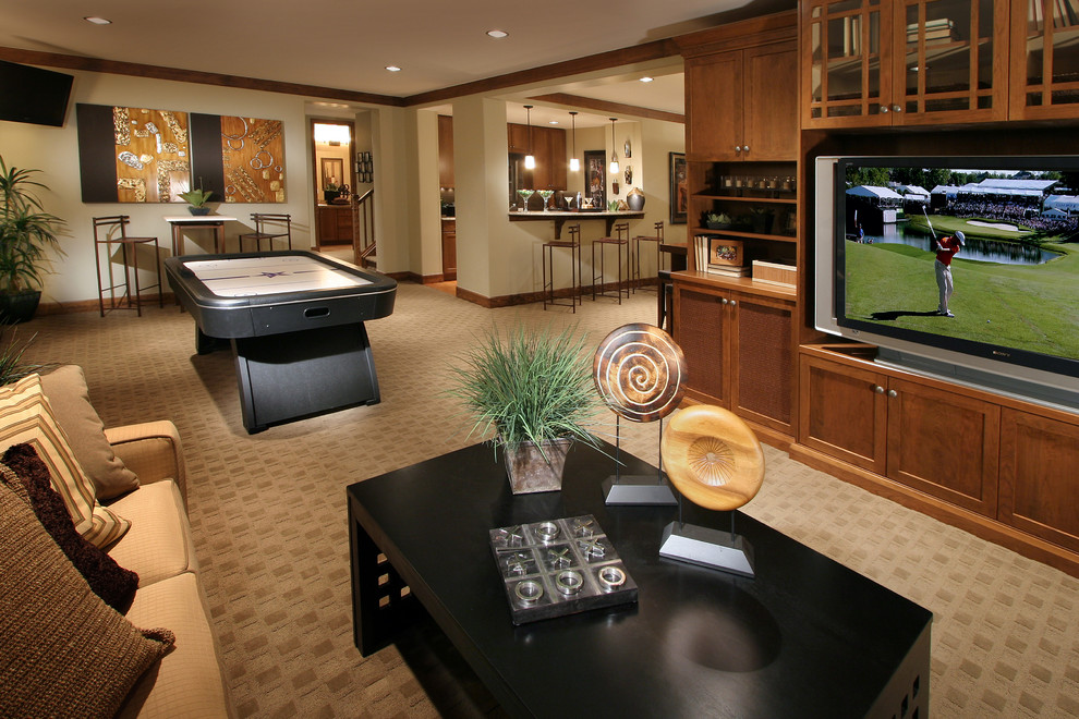 Serenity Star Model Finished Basement - Craftsman - Basement - Denver ...