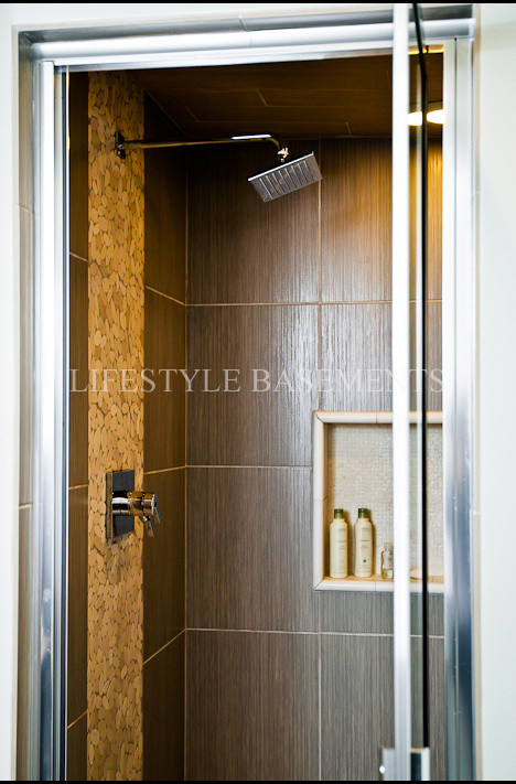 Shower - Contemporary - Basement - Minneapolis - by Lifestyle Basements ...